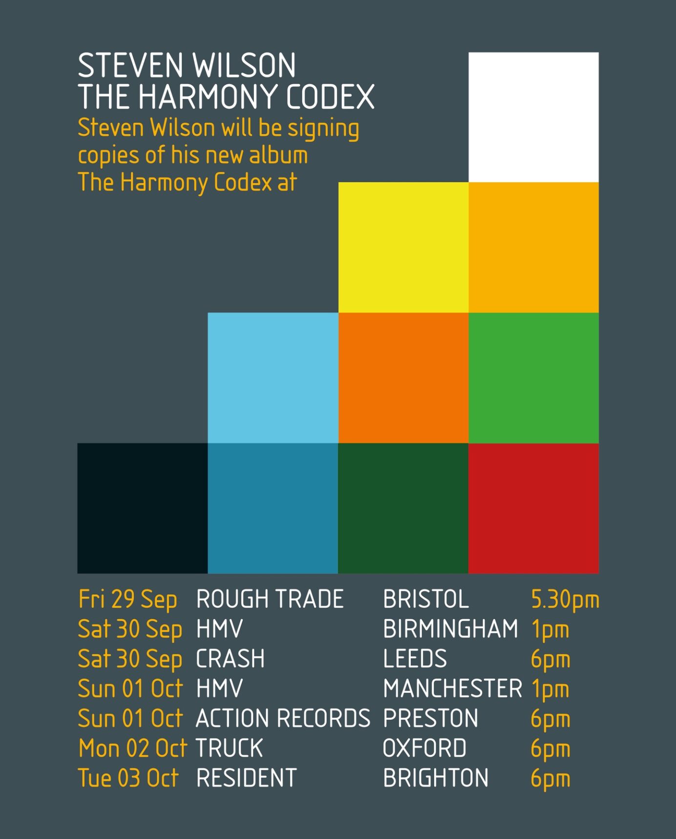 The Harmony Codex UK Signing Sessions - Steven Wilson